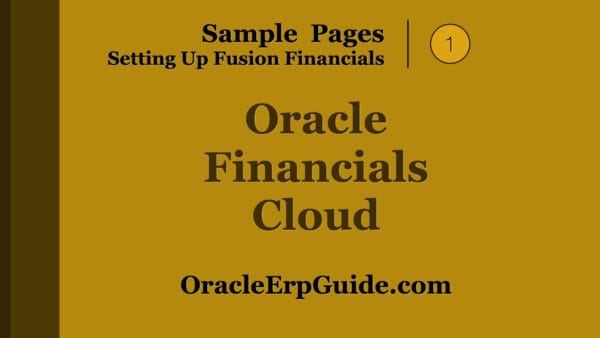 Fusion Setting Up | OracleErpGuide.com
