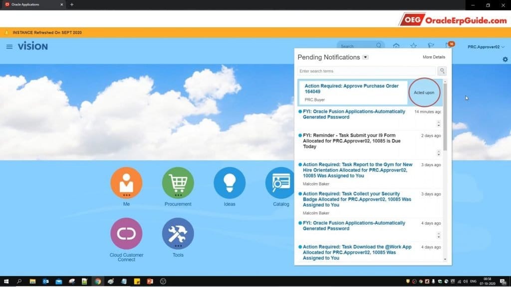 Parallel Approvals In Oracle Fusion SCM | (50+ Snaps)