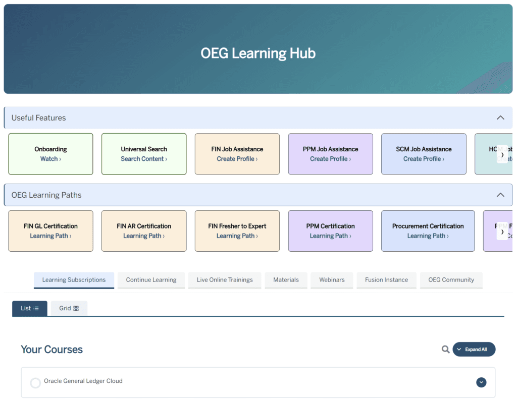 OEG One | OracleErpGuide.com