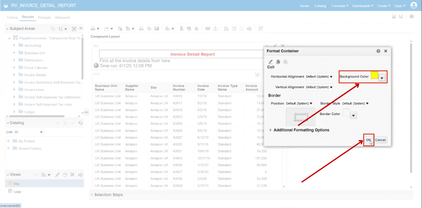 Creating And Formatting Otbi Reports In Oracle Fusion
