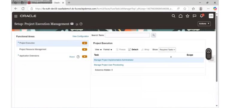 Creation Of Project Role Configuration | OracleErpGuide.com