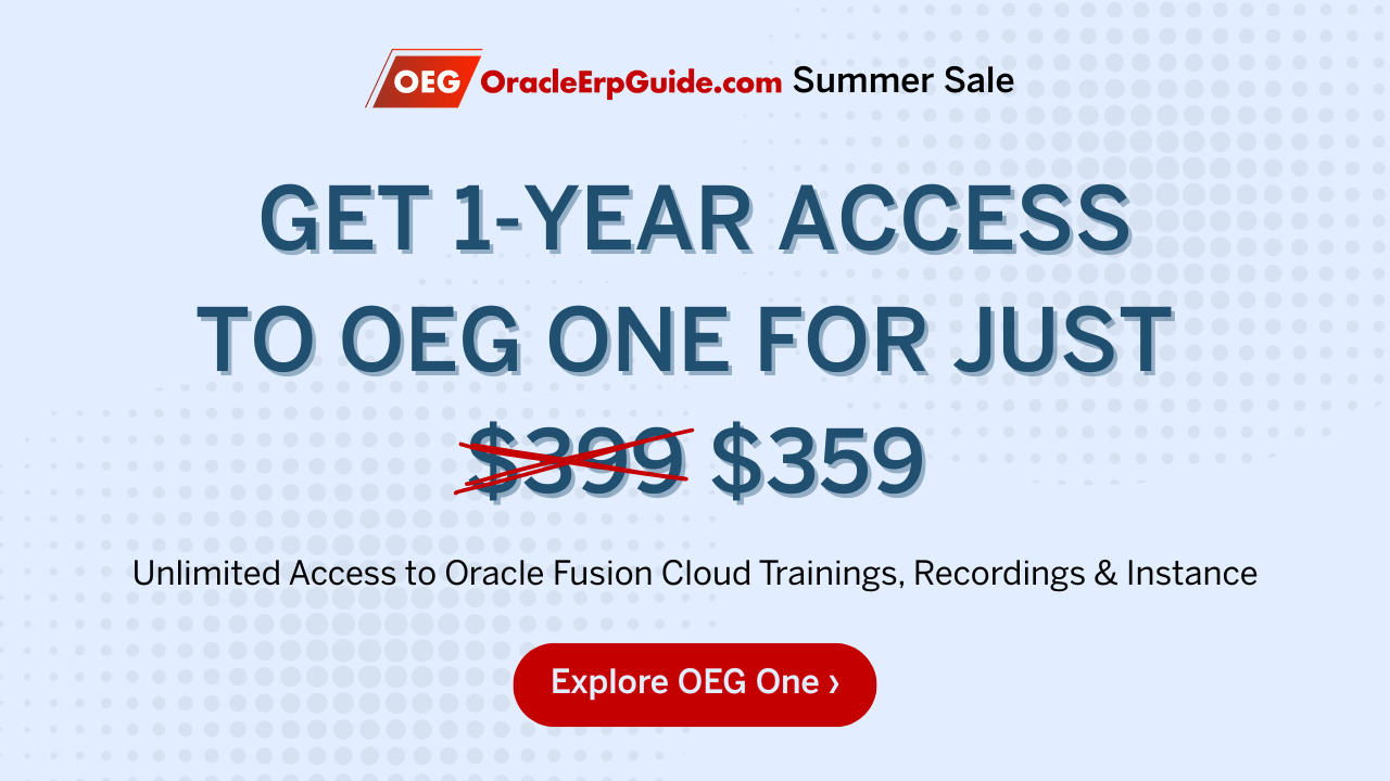 OracleErpGuide: Oracle Fusion Cloud And EBS Trainings