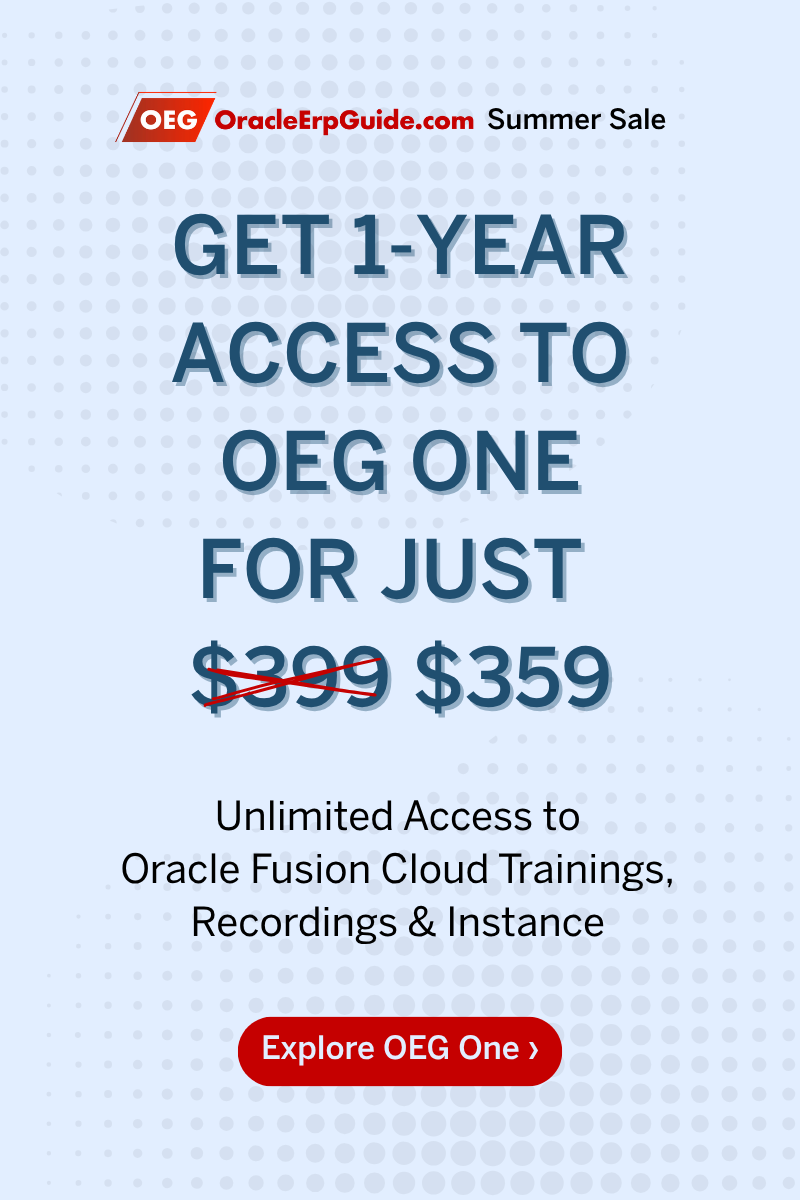 OracleErpGuide: Oracle Fusion Cloud And EBS Trainings