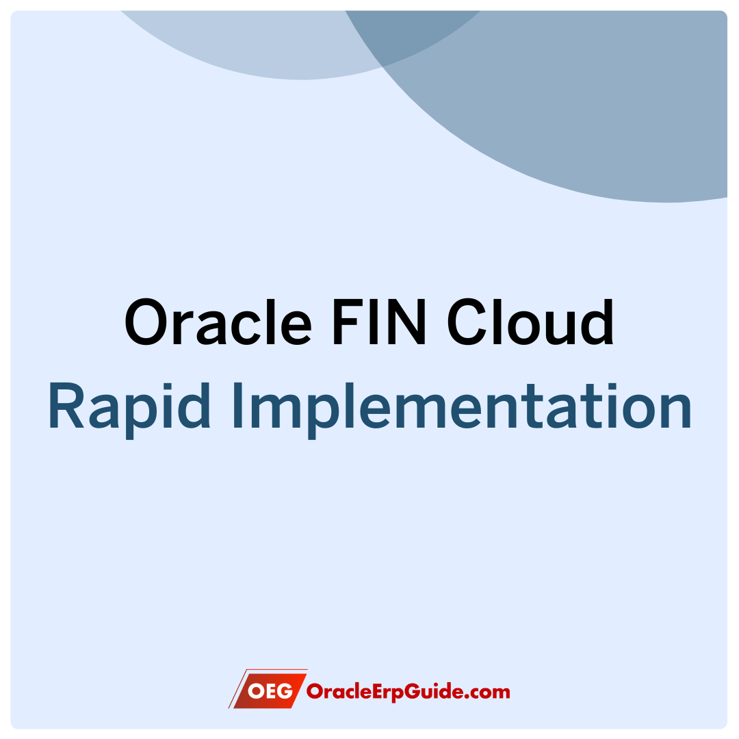 Oracle Rapid Implementation | 3H Of Proven Training