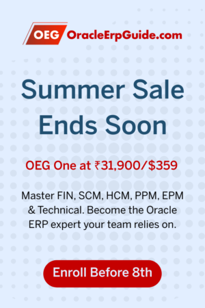 OracleErpGuide: Oracle Fusion Cloud And EBS Trainings